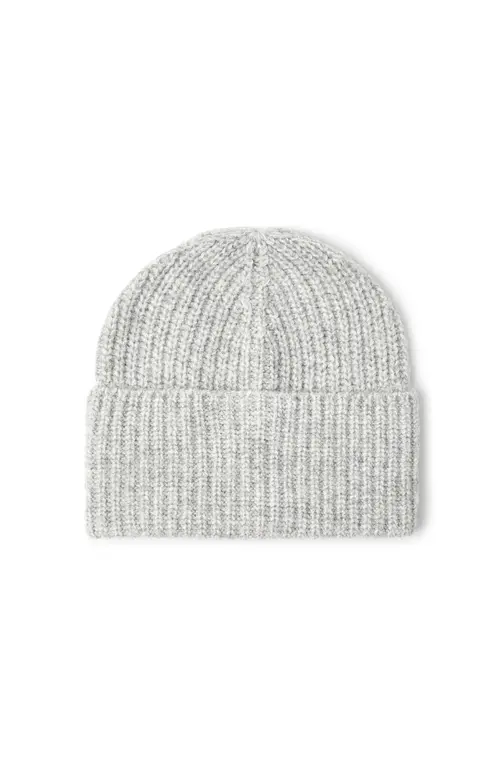 Brunello Cucinelli Rib Knit Beanie - Light Grey