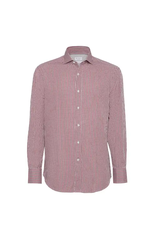 Brunello Cucinelli Spread Collar Shirt - Amaranth