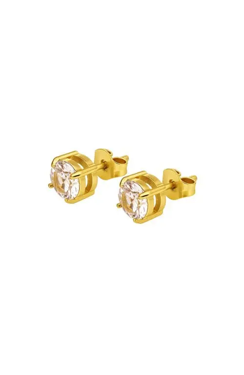 HOLLYWOOD SENSATION Emma Timeless Sparkle Stud Earrings - Gold