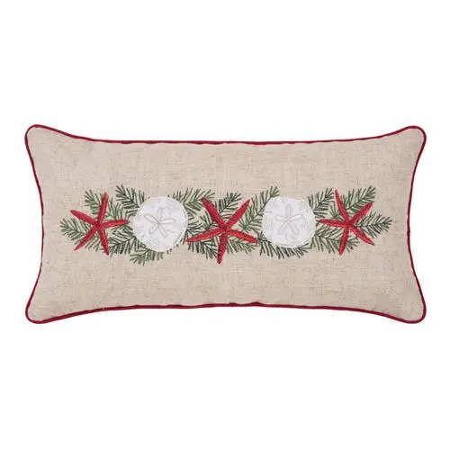 C&F HOME Starfish Garland Pillow - Beige