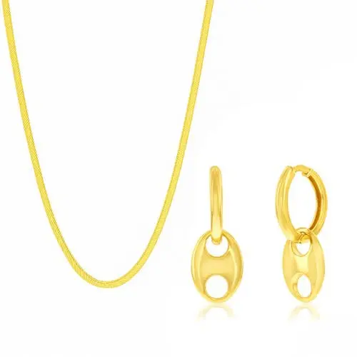 DONATELLO GIAN Earrings And Necklace Set - Gold