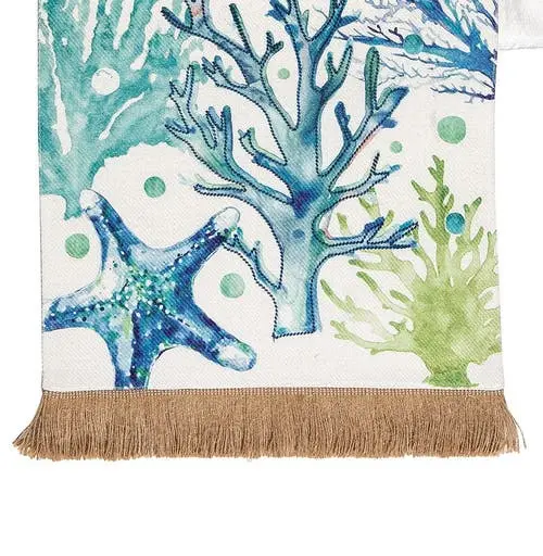 C&F HOME Sea Life Embroidered Dining Table Runner
