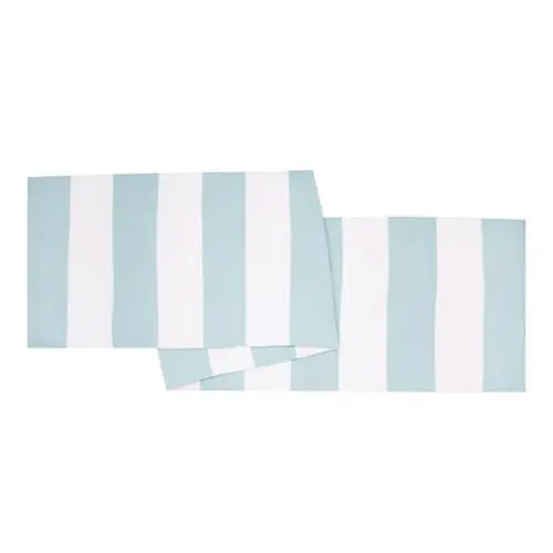 C&F HOME Cabana Sky Stripes Table Runner - Blue