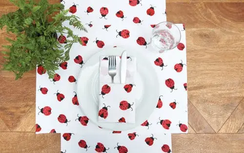 C&F HOME Ladybug Pattern Spring Napkin