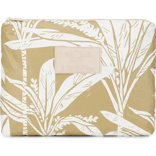 ALOHA COLLECTION Mid Ti Leaf Zip Pouch