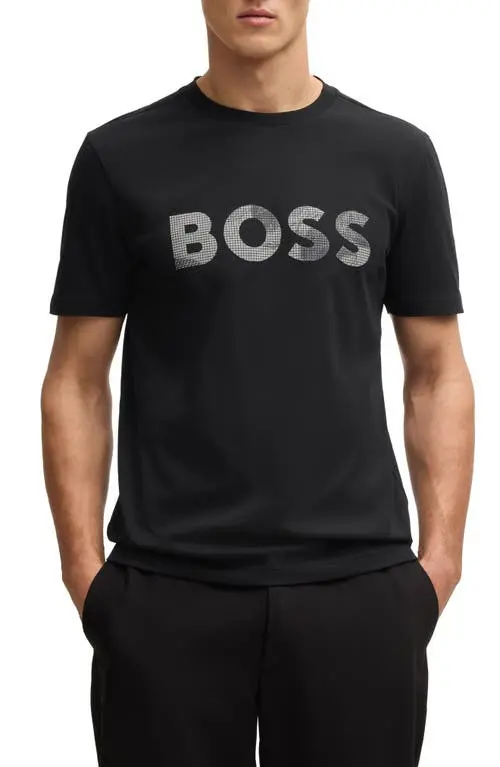 BOSS Glamping Logo Graphic T-shirt - Black