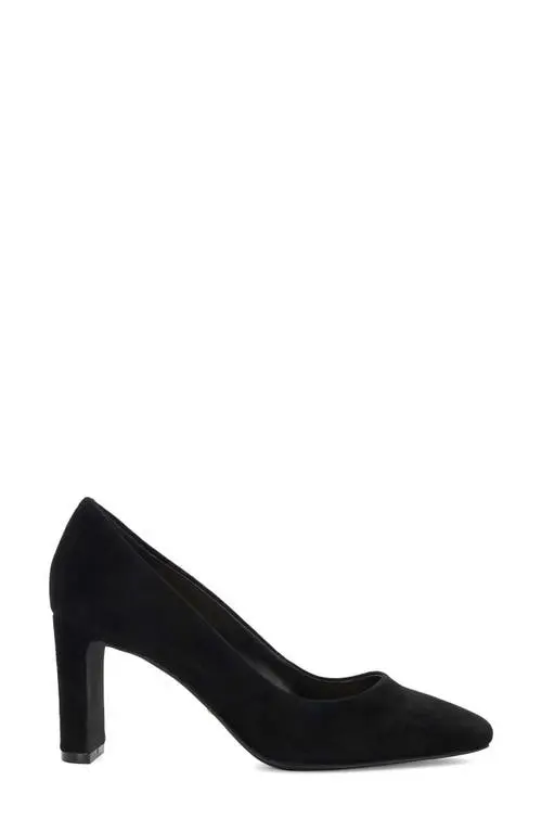 Dune London Arriving Block Heel Pump - Black
