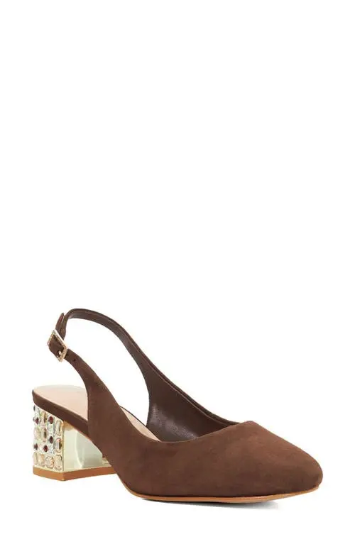 Dune London Catharine Slingback Pump - Brown