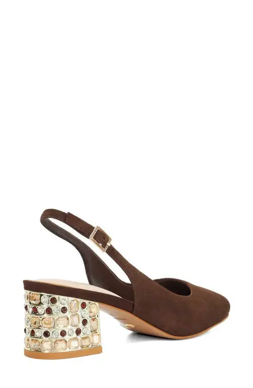 Dune London Catharine Slingback Pump - Brown