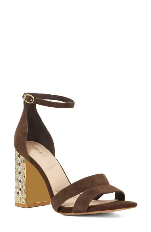 Dune London Majestical Ankle Strap Sandal - Brown