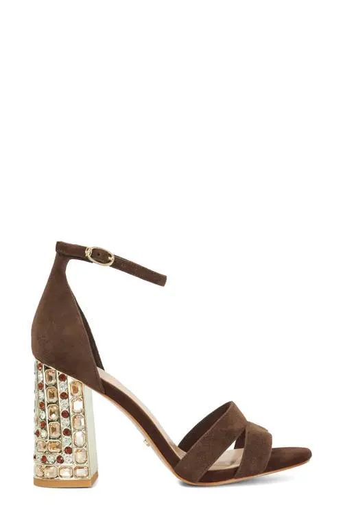 Dune London Majestical Ankle Strap Sandal - Brown