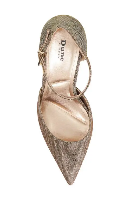 Dune London Calmness Ankle Strap Pumps - Bronze