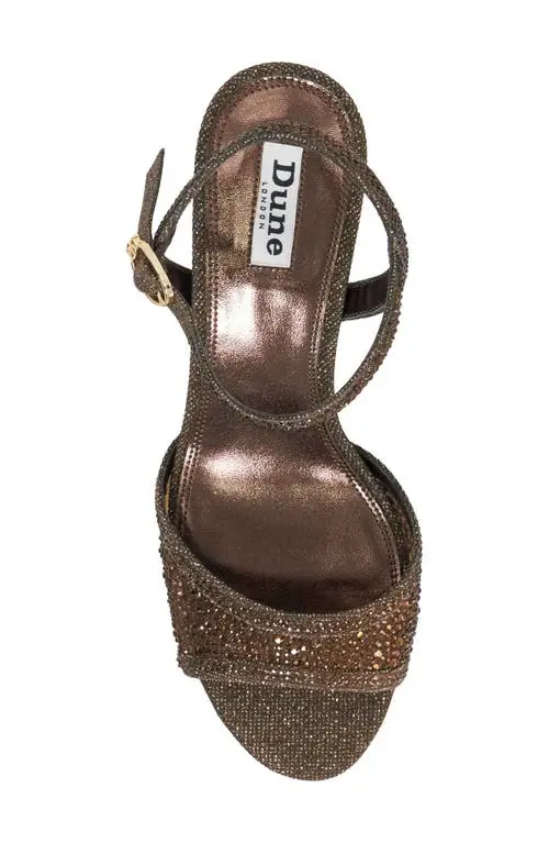Dune London Manicure Ankle Strap Sandal - Brown