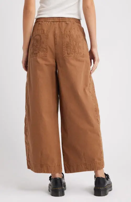 DAMSON MADDER Felix Drawstring Ankle Pants - Caramel