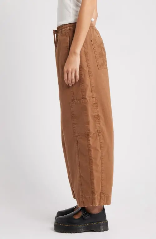 DAMSON MADDER Felix Drawstring Ankle Pants - Caramel