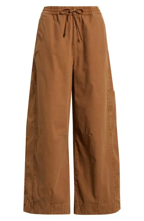 DAMSON MADDER Felix Drawstring Ankle Pants - Caramel