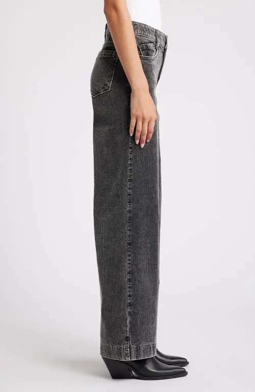 Wit & Wisdom High Waist Wide Leg Corduroy Pants - Washed Grey