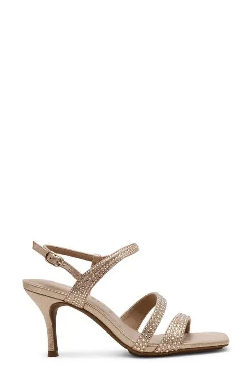 Anne Klein Embellished Slingback Sandal - Platinum Crystal