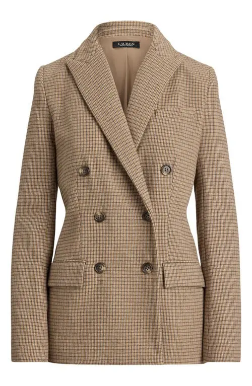 Ralph Lauren Double-breasted Wool Blend Twill Blazer