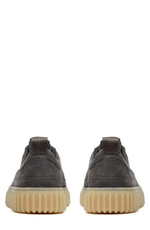 Clarks Torhill Nubuck Sneaker - Dark Grey Nubuck