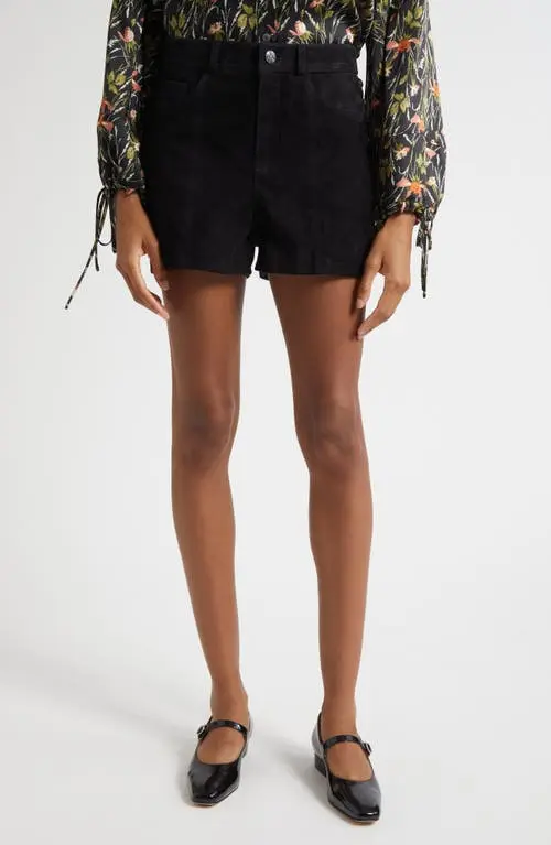 Cinq À Sept Studded Suede Shorts