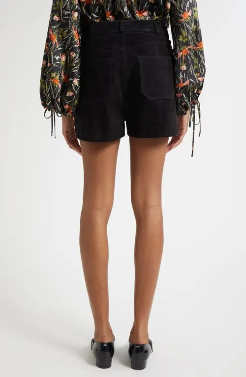 Cinq À Sept Studded Suede Shorts