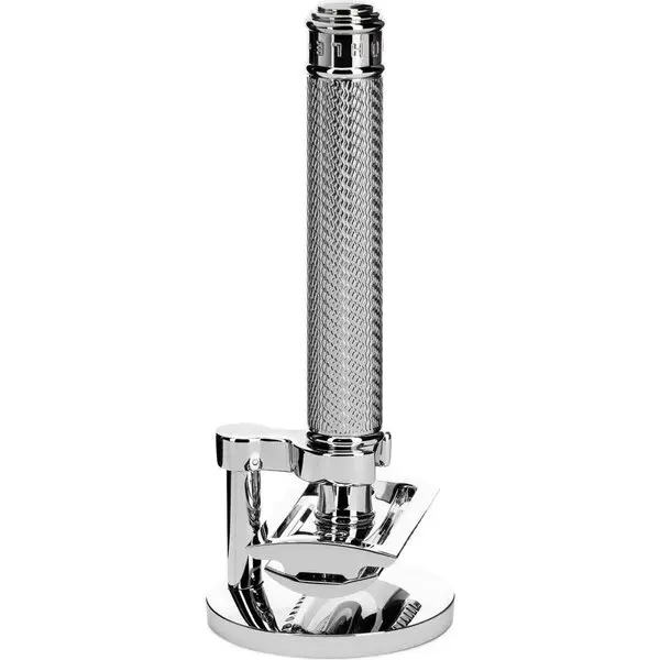 MUHLE Traditional Metal 2-piece Shaving Set R89 Safety Razor & Stand - Chrome