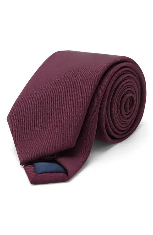 Mango Solid Neck Tie - Burgundy