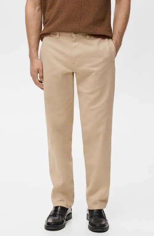 Mango Regular Fit Jeans - Beige