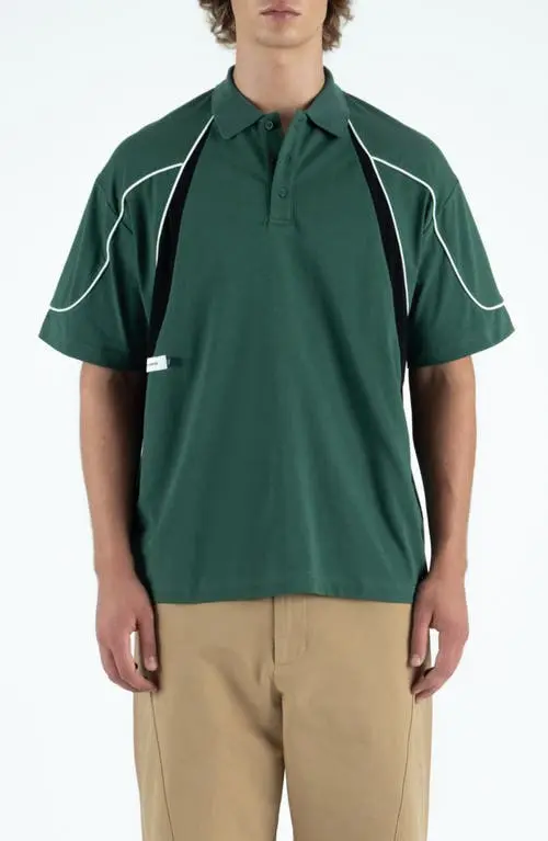 STUDENTS Captain Colorblock Polo - Forest