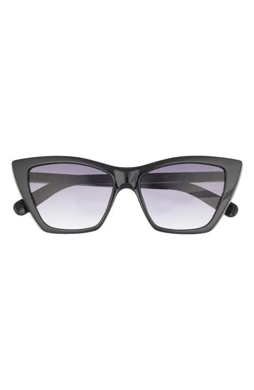 Quay Cat Eye Sunglasses - Black/smoke