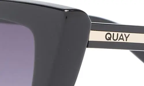 Quay Cat Eye Sunglasses - Black/smoke