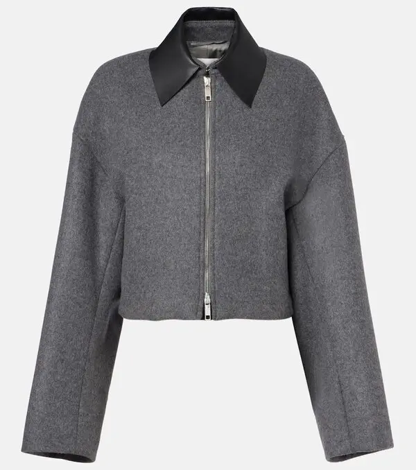 Sportmax Vacuo Cropped Virgin Wool Jacket
