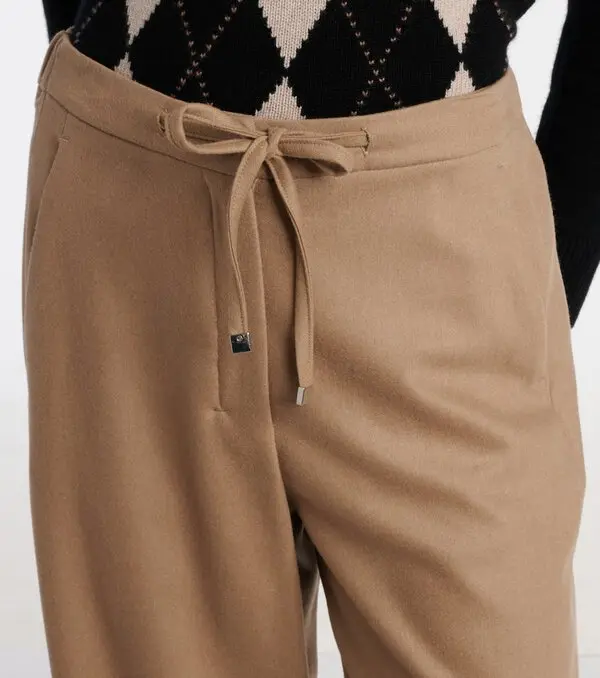 Max Mara Wool Flannel Sweatpants
