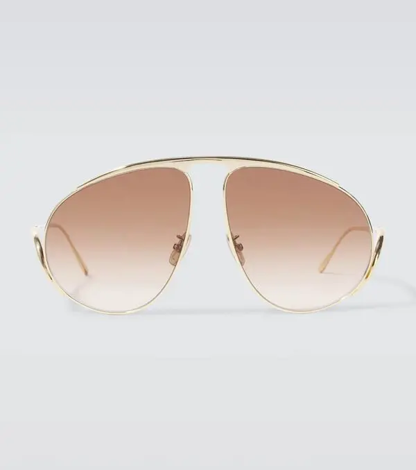 Loewe Aviator Sunglasses - Gold