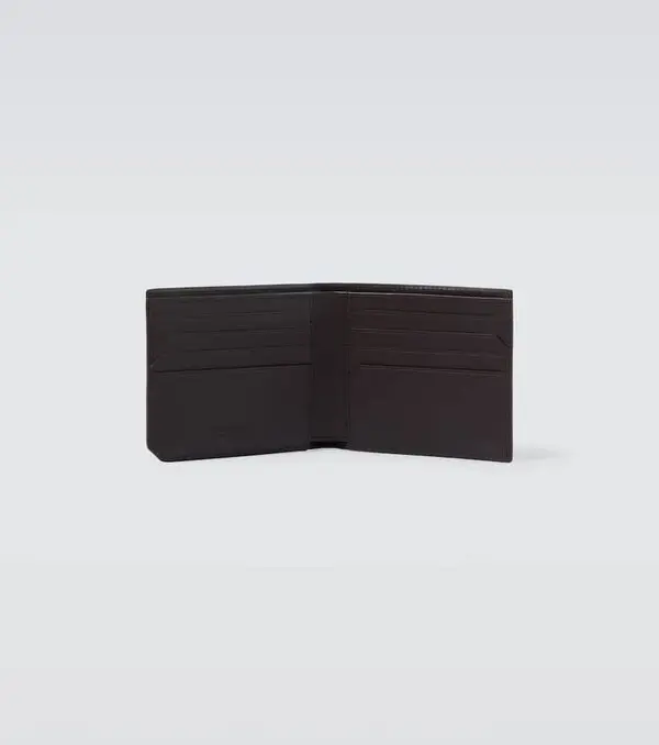 Bottega Veneta Intreccio Leather Bifold Wallet - Brown