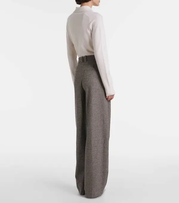 Vince Houndstooth Wide-leg Pants
