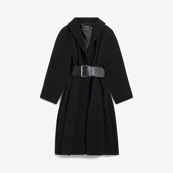 Balenciaga Wrap Coat - Black