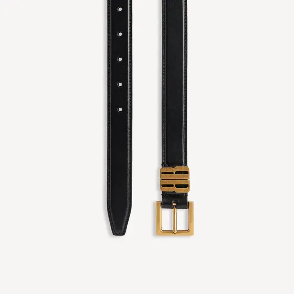 Balenciaga Bb Editor Belt - Black
