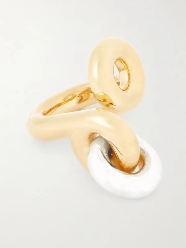 UNCOMMON MATTERS Knot Lock Loop Vermeil And Silver Ring - Gold