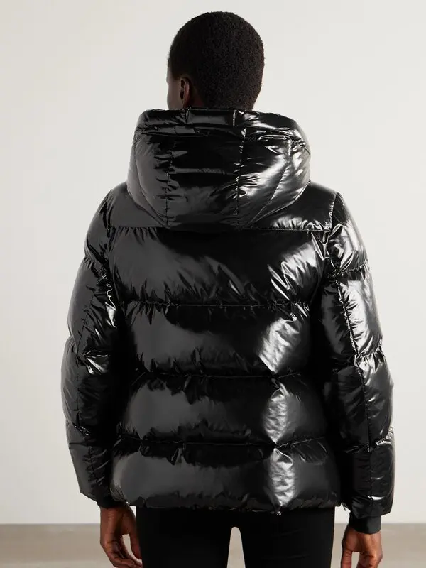 YVES SALOMON Shearling-trimmed Glossed-shell Down Ski Jacket
