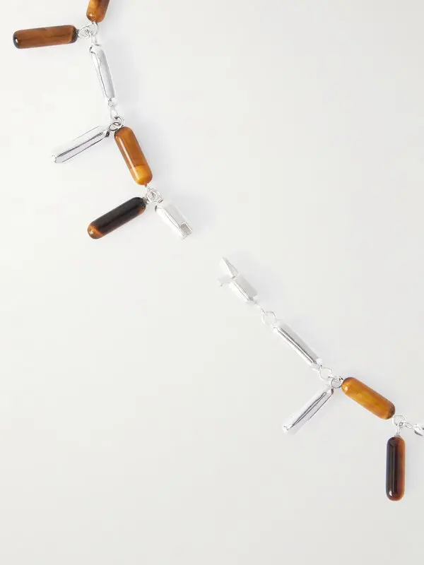 UNCOMMON MATTERS Catkin Tiger's Eye Link Necklace