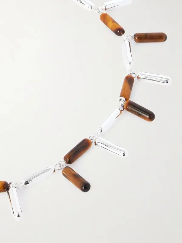 UNCOMMON MATTERS Catkin Tiger's Eye Link Necklace