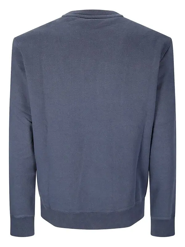 Maison Kitsuné Fox Head Cotton Sweatshirt - Blue