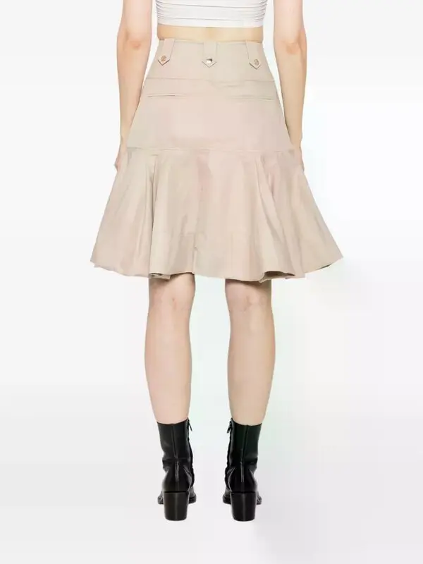 Rokh Puffed-hem Midi Skirt