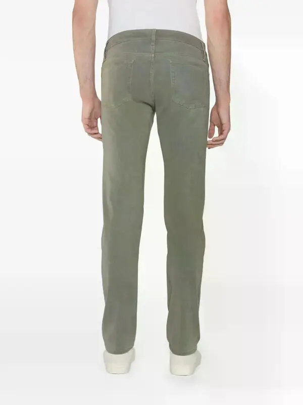 FRAME Five-pocket Straight Leg Jeans - Green