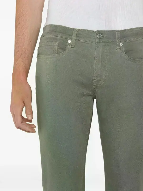 FRAME Five-pocket Straight Leg Jeans - Green