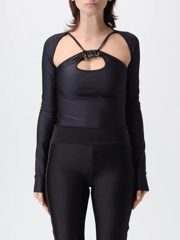 Versace Bodysuit With Cut-out Detail - Black