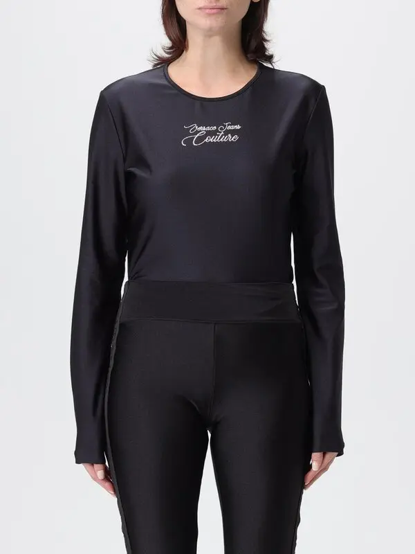 Versace Long Sleeve Bodysuit - Black