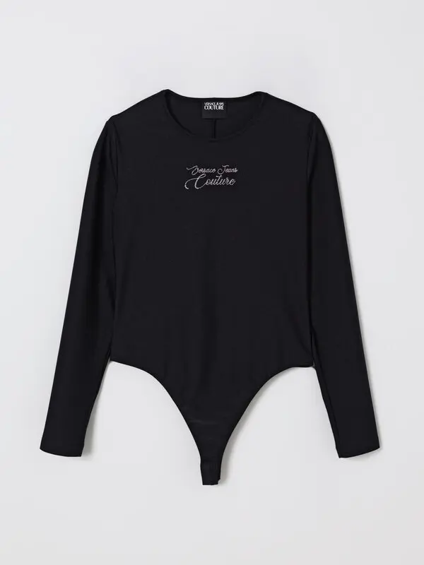 Versace Long Sleeve Bodysuit - Black
